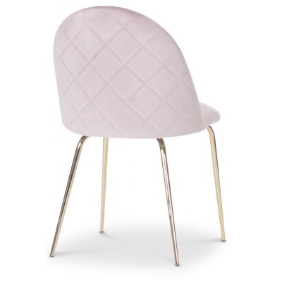 Plaza velvet stol - Lys rosa / messing - 649 NOK - Polstrede stoler ...