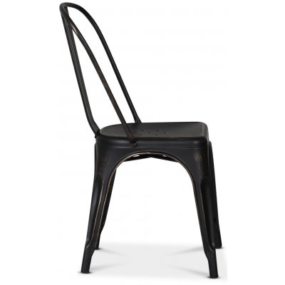 France metall stol - Svart / gull melange vintage - 1095 NOK ...