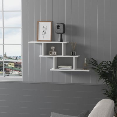 Steps vegghylle - Hvit - 1495,- - Vegghyller - Trendrom.no