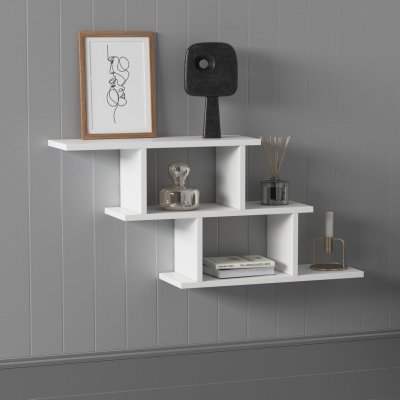 Steps vegghylle - Hvit - 1495,- - Vegghyller - Trendrom.no